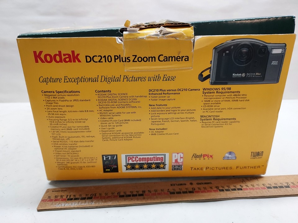 Kodak DC210 Plus Zoom Camera - Original Box & Papers | eBay