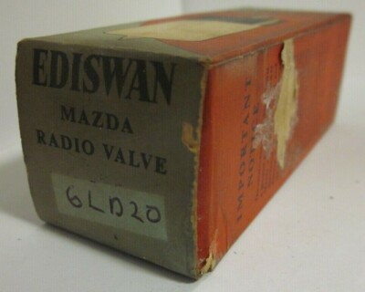 Ediswan Mazda 6LD20 Electronic Tube Valve - New Old Stock Original Box ...