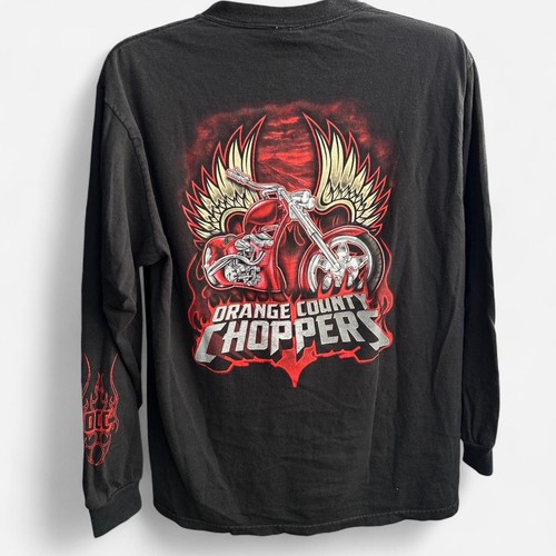 Vintage 2000 Men’s Large Black Long Sleeve Orange County Choppers OCC ...