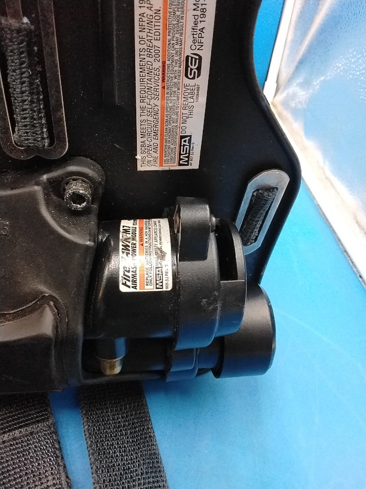 MSA Frame Bottle Cylinder Tank Holder Strap Harness Back Plate W ...