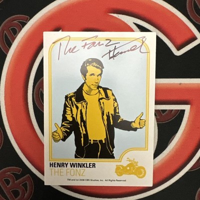 Henry Winkler Autographed 2008 Fonz Happy Days Promo Card Steiner COA ...