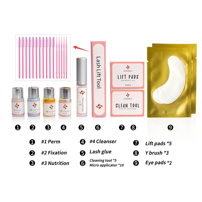 Upgrade Version Lash Lift Kit ICONSIGN Lifting Perm Eyelash Eyes Makeup ...
