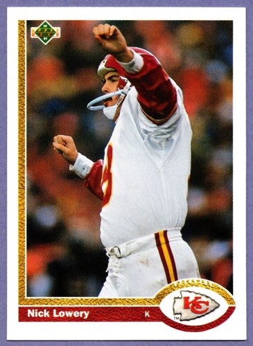 Nick Lowery 1991 Upper Deck #160 football card Kansas City Chiefs | eBay