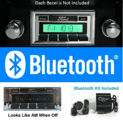 1980-1986 Ford Truck Bluetooth Stereo Radio Free Aux Cable, Hands Free ...