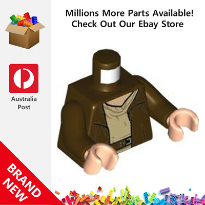 Genuine LEGO™ Dark Brown Torso Hooded Coat Tan Shirt 973 6410591 New ...