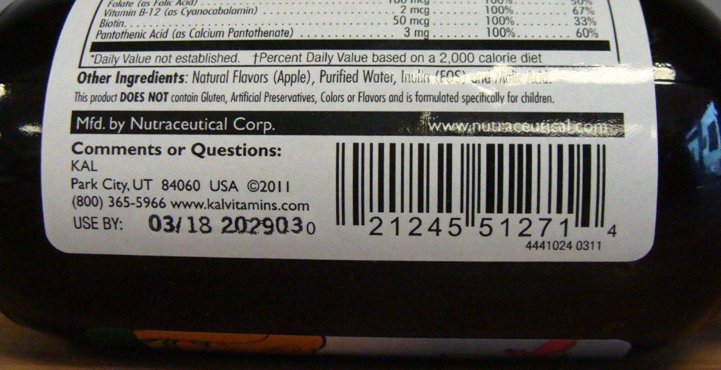 Dinosaurs MultiSaurus Infant Multivitamin Fresh Apple 4 FL Oz Exp 12/18 ...