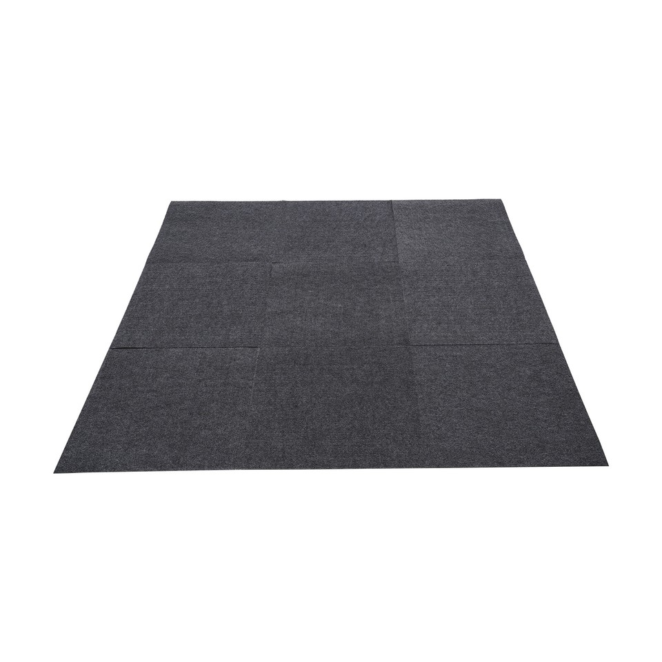 15pcs 24" X 24" Peel And Stick Polyester Carpet Tiles W/ IXPE Mute Pad ...