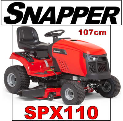 SNAPPER SPX110 107cm Garden Tractor Ride on Lawn Mower Riding Lawnmower ...