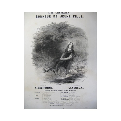Vimeux Joseph Fortuna Di Ragazza Canto Piano ca1840 | eBay