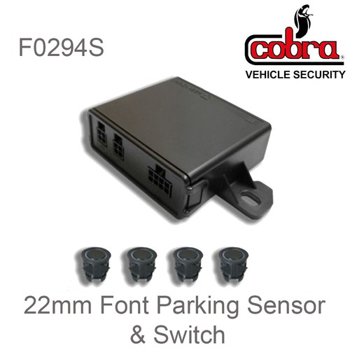 Cobra F0294S 4 Way Car Front Parking Sensor Kit 22mm Slim Fit Matt ...