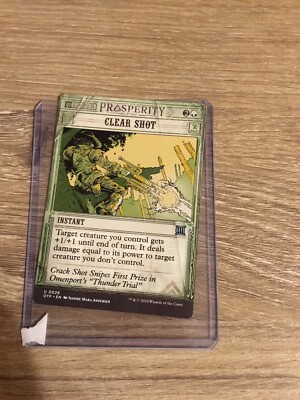 1x Clear Shot MTG OTJ Prosperity Post Showcase Art | eBay