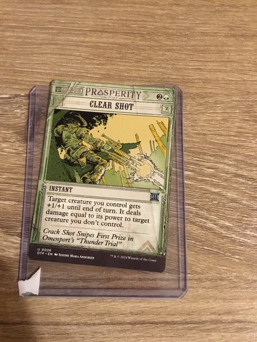 1x Clear Shot MTG OTJ Prosperity Post Showcase Art | eBay