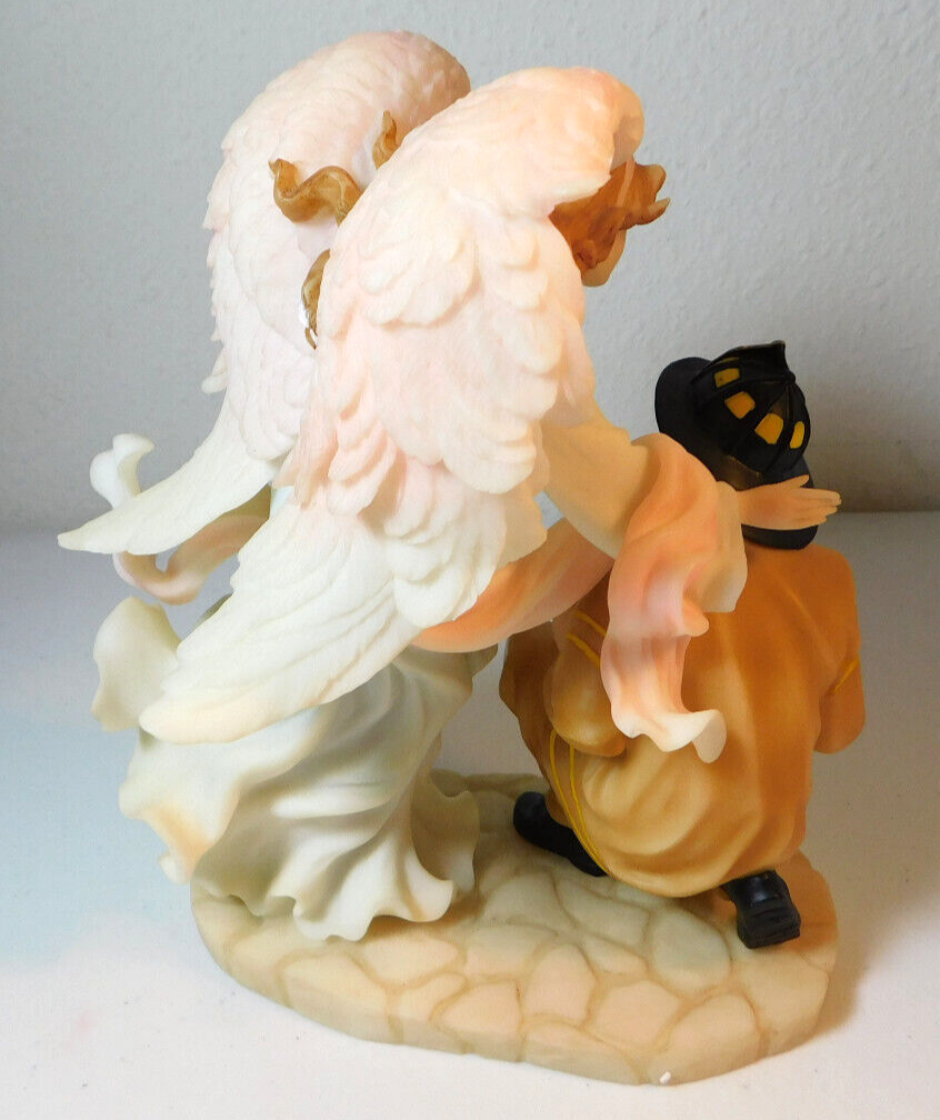 SERAPHIM CLASSICS ANGEL WITH FIREMAN "CARING TOUCH" FIGURINE w/ BOX ...