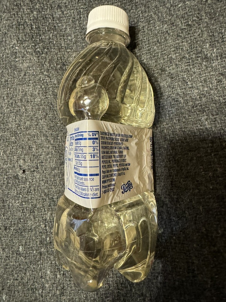 RARE Full Sealed Crystal Pepsi Clear Cola 16 Oz Bottle Limited Edition ...