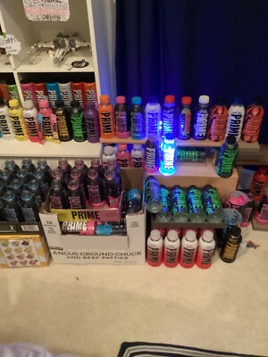 Super rare prime hydration collection. All the rare bottles are full ...