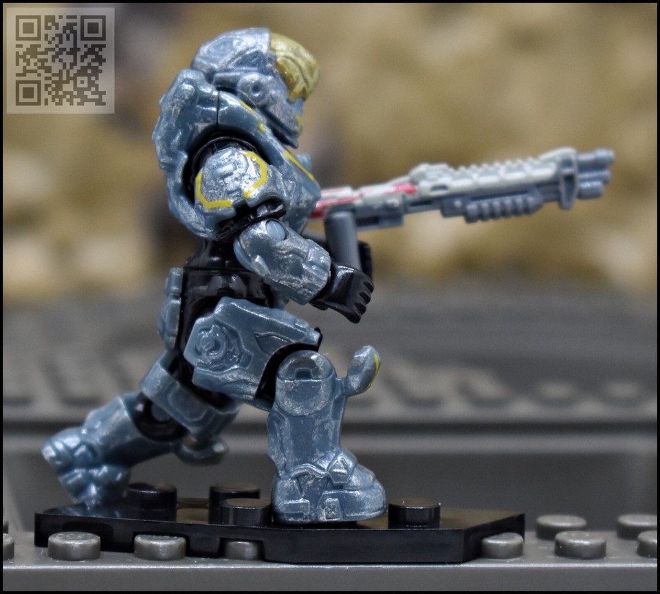HALO SPARTAN-087 KELLY MEGA CONSTRUX BLOKS UNSC MINI FIGURE BLUE TEAM ...