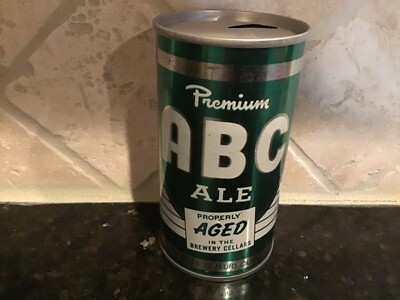 Premium ABC Ale Empty Beer Can 12oz STEEL | eBay