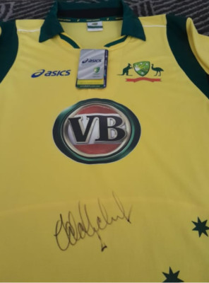 Adam Gilchrist Signed Cricket Jersey/Shirt Signed Australia Bat | eBay ...