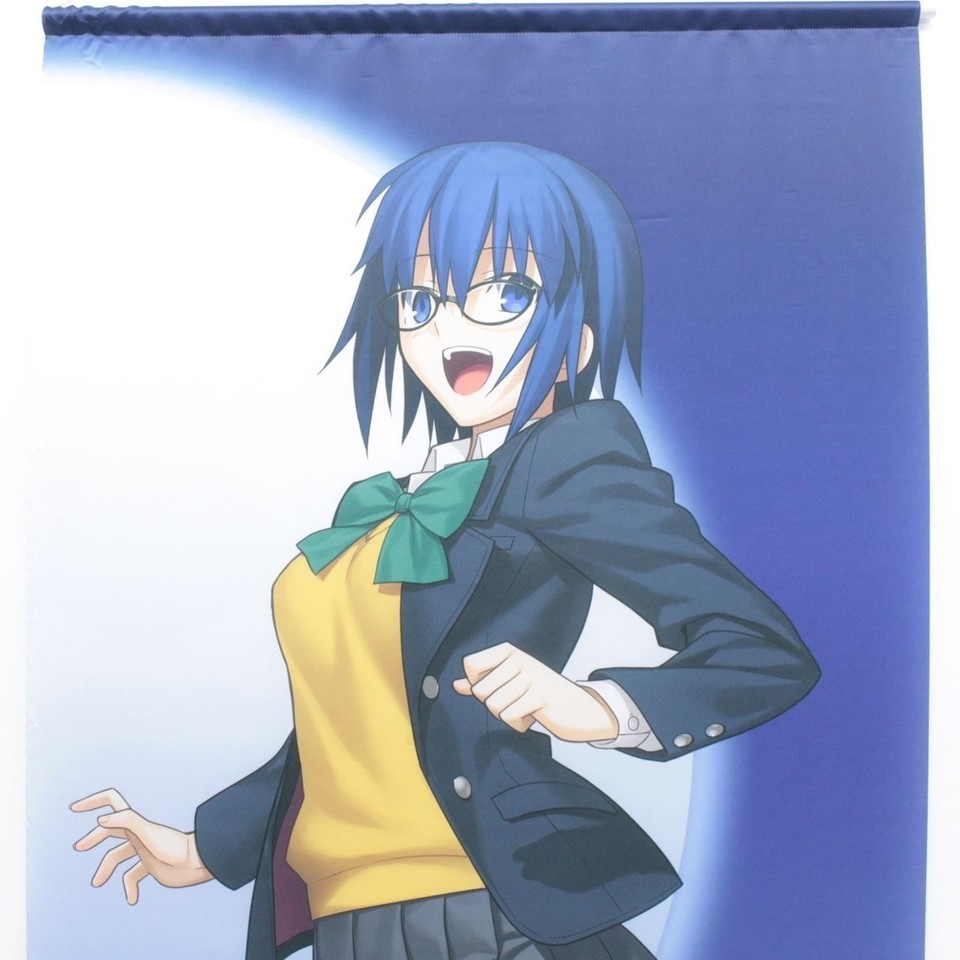 [Life-size Tapestry Wall scroll] Ciel Tsukihime 70.9 x 30.3 Very Good ...