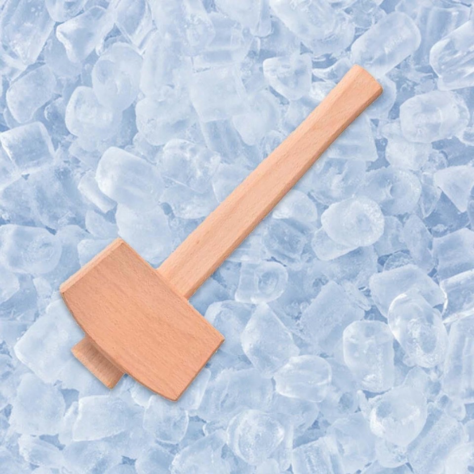 Wooden Mallet Small Portable Professional Manual Ice Hammer Beech Solid ...