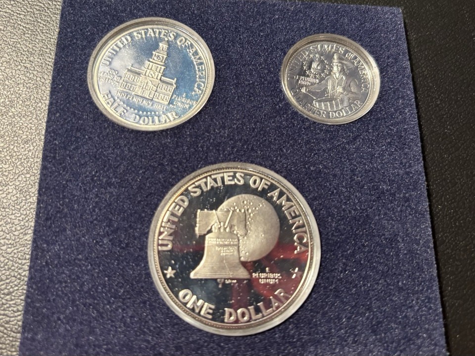 Lot of Five 1976 Bicentennial 3 Coin Silver Proof Sets w/OGP | eBay