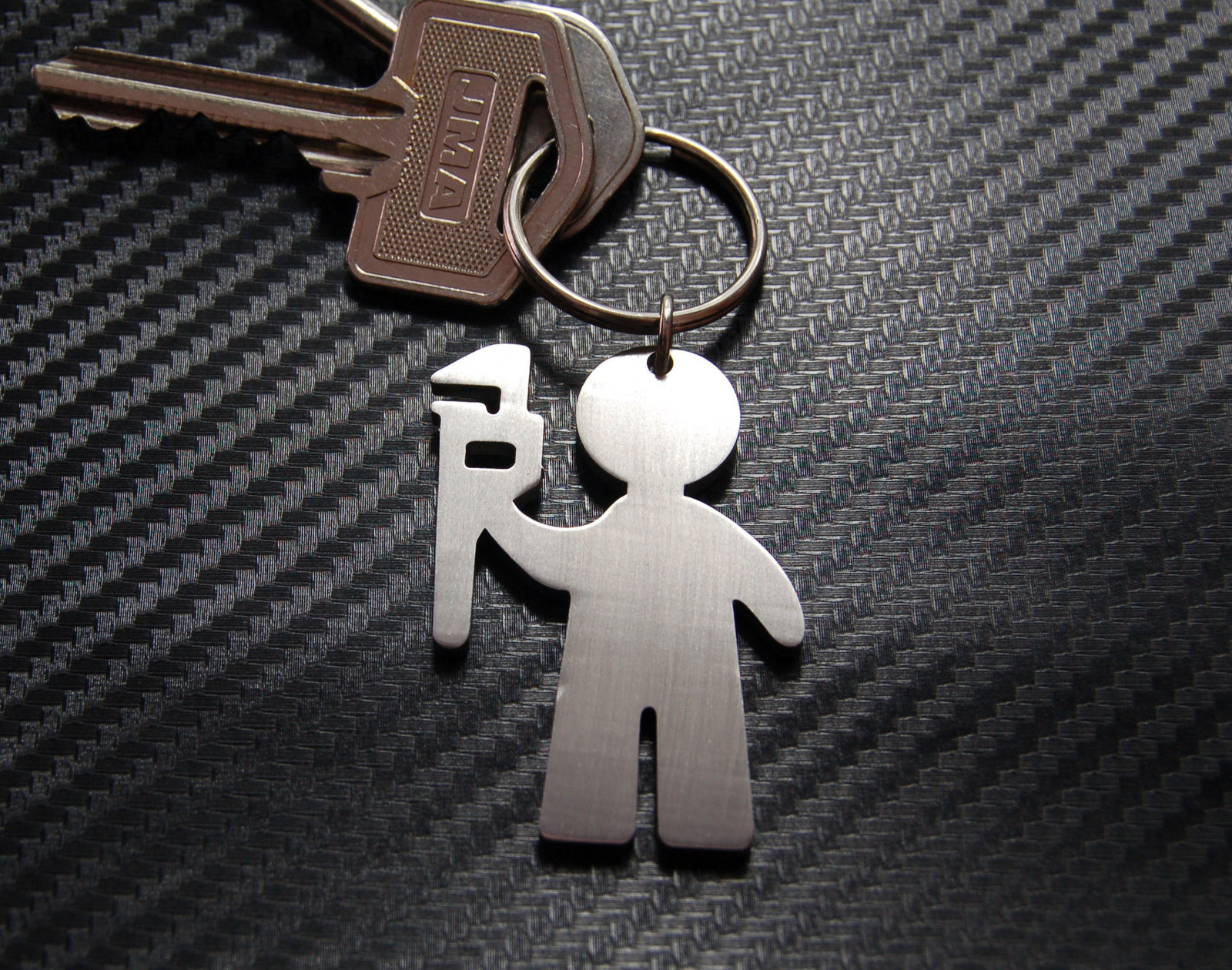 PLUMBER Pipe Fitter Boiler Heating Engineer Tradesman Trade Keyring ...