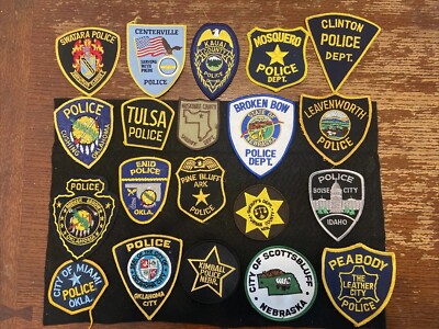 Vintage Obsolete Police Patches Mixed Lot Of 20. Item 310 | eBay