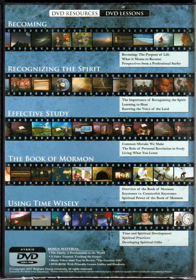 6 GOSPEL LESSONS for FAMILY and PERSONAL USE on DVD Book of MORMON LDS ...