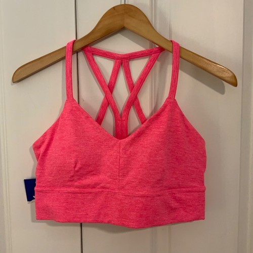 Target Joylab Pink Strappy Sports Bra Removable Pads Large New | eBay ...