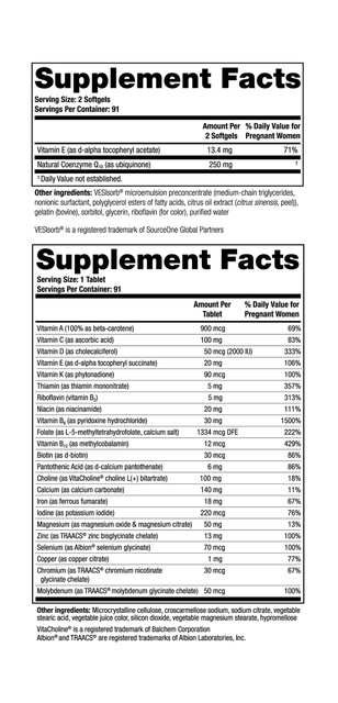 Theralogix Theranatal Ovavite Preconception Supplement 13 Week Supply ...