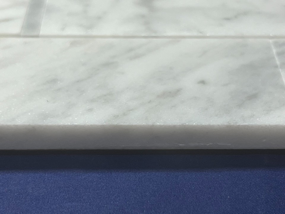 S32 Carrara White Grey Marble Rectangle Mosaic Tile Kitchen Bathroom ...