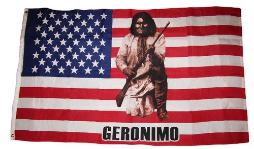 3x5 Geronimo Indian Native American USA Premium Quality Flag 3'x5 ...