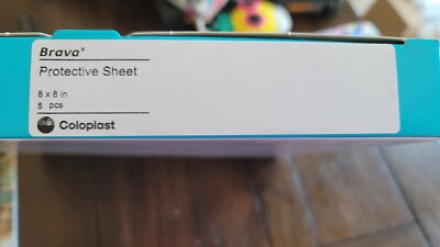 1 pack-5 COLOPLAST Brava Skin Barrier Protective Sheets(50) 8" x 8 ...