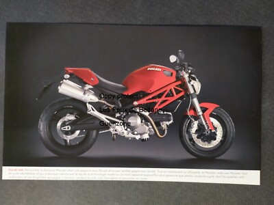 DUCATI 696 Moto photo document cutout | eBay
