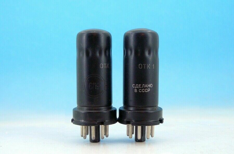 2 x Vintage Soviet 6P9 / Svetlana Power Output Pentode Tubes / 6AG7 ...
