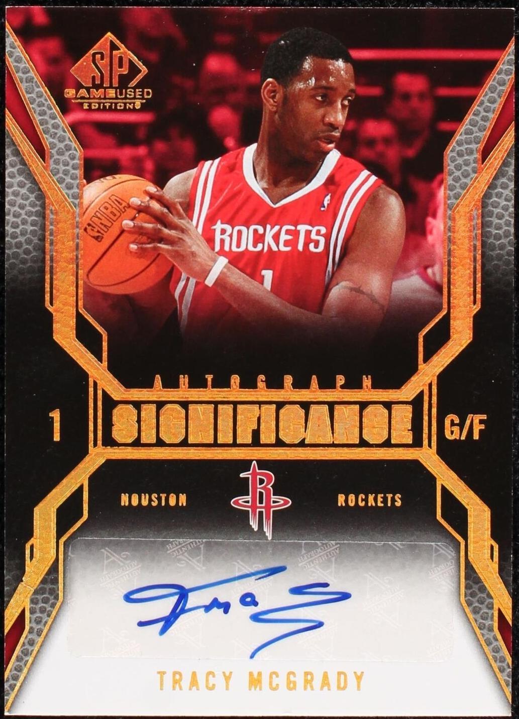 2007-08 SP Game Used - Significance Autographs Tracy McGrady #SI-TM (AU ...