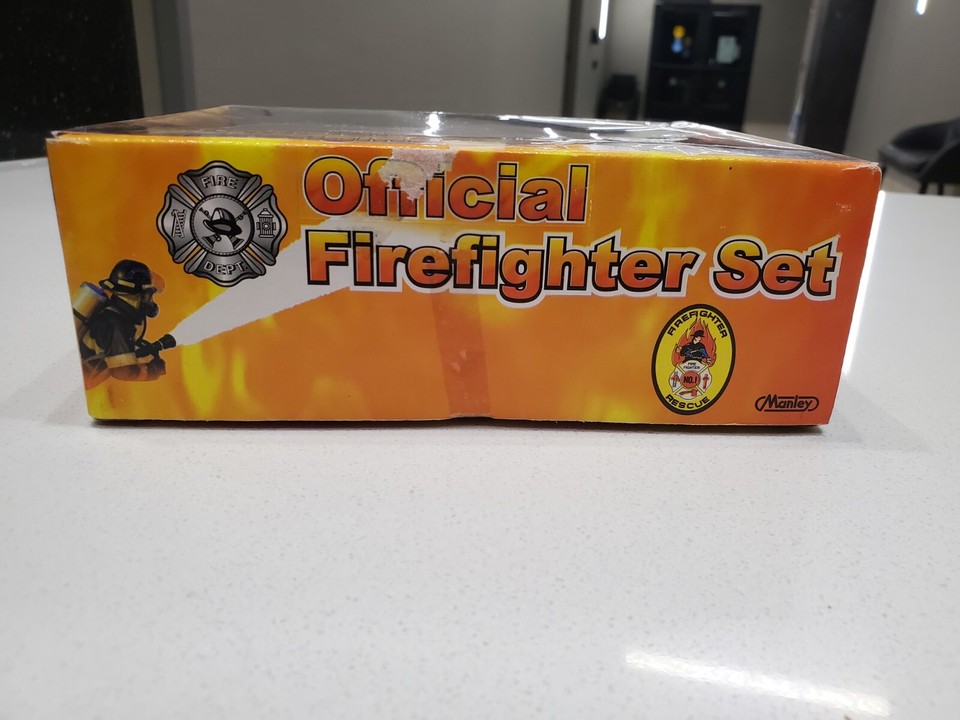 Manley Toys Official Firefighter Set Mini Plastic Figures with Hazmat ...