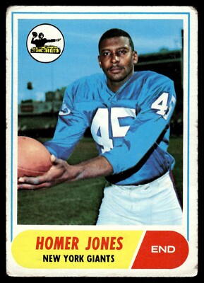 1968 Topps Football Card #31 Homer Jones New York Giants Texas Southern ...