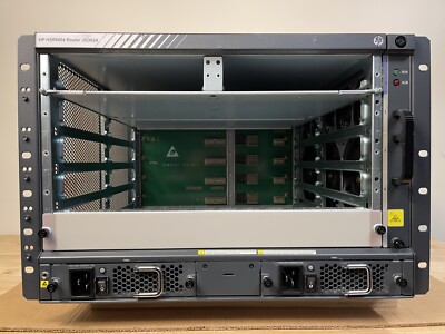 HP FlexNetwork HSR6804 RSE-X2 Router Chassis JG362A w 2x AC 1200W PSU ...