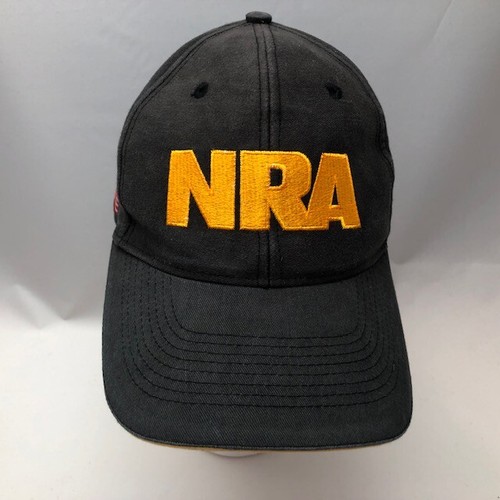 NRA National Rifle Association Hat Cap Adjustable OSFM Gray Embroidered ...