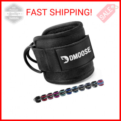 DMoose Fitness Ankle Straps for Cable Machines - One Size Fit with ...