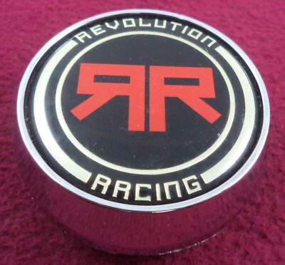 Revolution Racing Wheels Chrome / Black Custom Wheel Center Cap # R7-1 ...