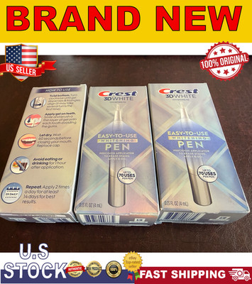 Crest 3D White -Whitening Pen / up to 70 uses to erase stains | 3 PACK | eBay