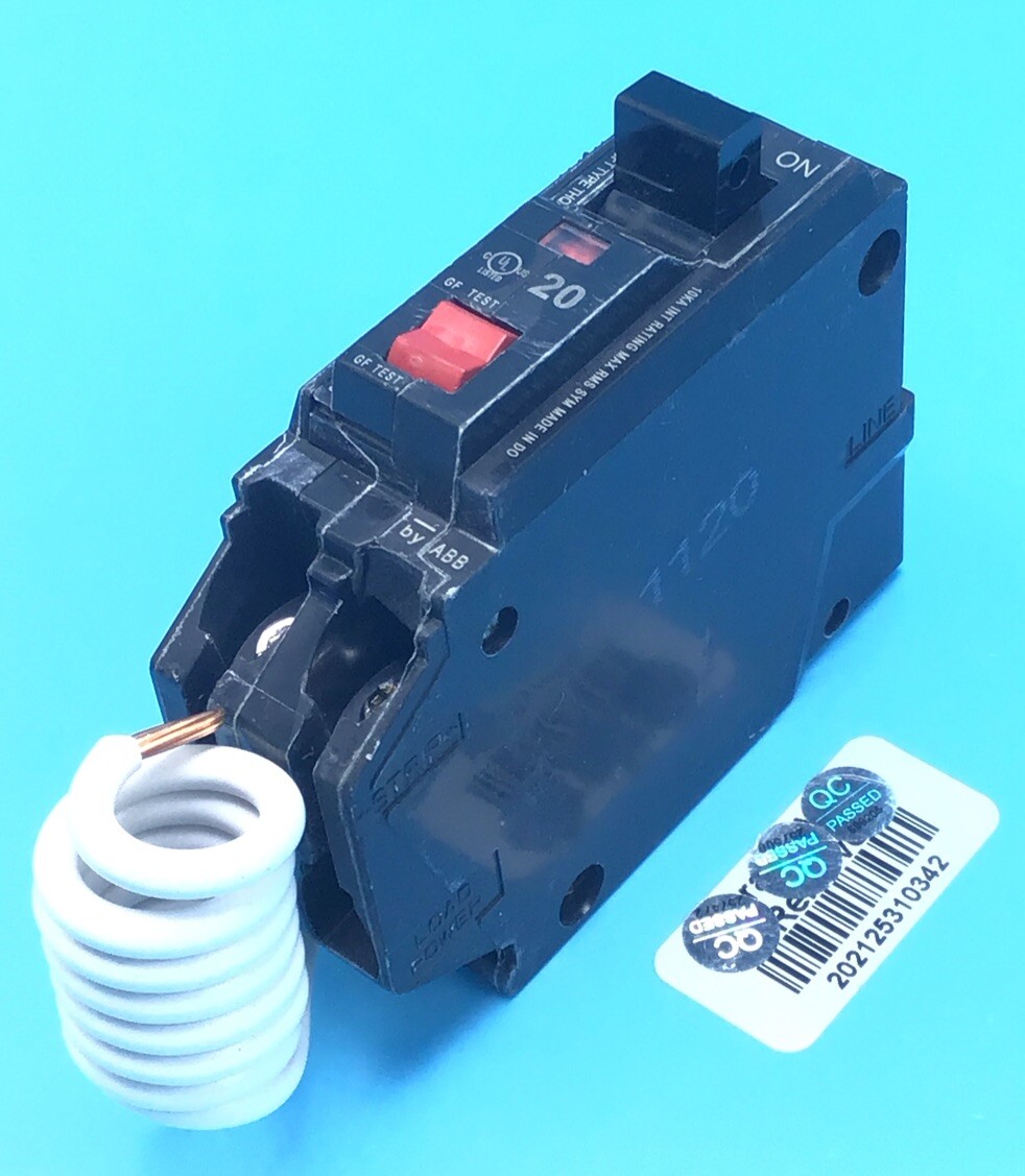 Circuit Breaker GE THQL1120GF 20 Amp 1 Pole 120V GFCI THQL1120GFT @@ | eBay