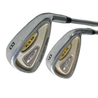 Ram G Force 8 and 9 Iron Set RH Pro Gold Steel Shaft | eBay