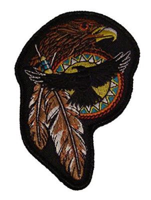 NATIVE AMERICAN HAWK FEATHER PATCH INDIAN INDIGENOUS TRIBE TRIBAL | eBay