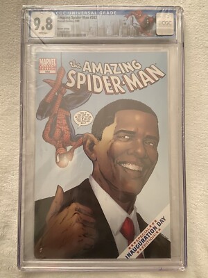 AMAZING SPIDER-MAN #583 CGC 9.8 1st Print Barack Obama Inauguration Day ...
