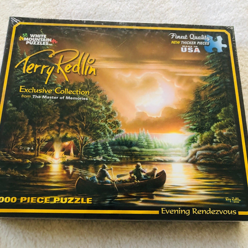 Terry Redlin PUZZLE EVENING RENDEZVOUS White Mountain Puzzles 24x30 ...