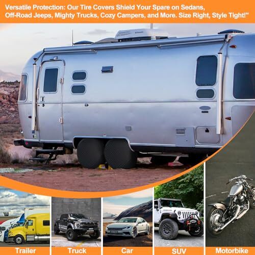 Tire Covers, Waterproof Aluminum Film Tire Sun Protectors,Tire ...