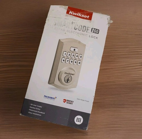 Kwikset 992600-002 SmartCode 260 Keypad Electronic Lock Satin Nickel Finish | eBay